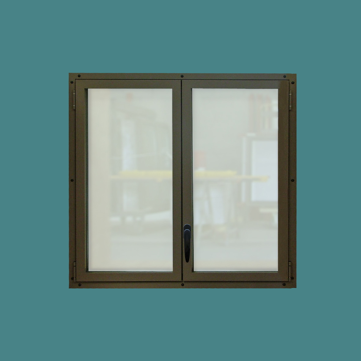 Leaded external aluminium window